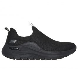 Skechers Women's Arch Fit 2.0 - Midnight Shimmer Slip-On Black/Black ...